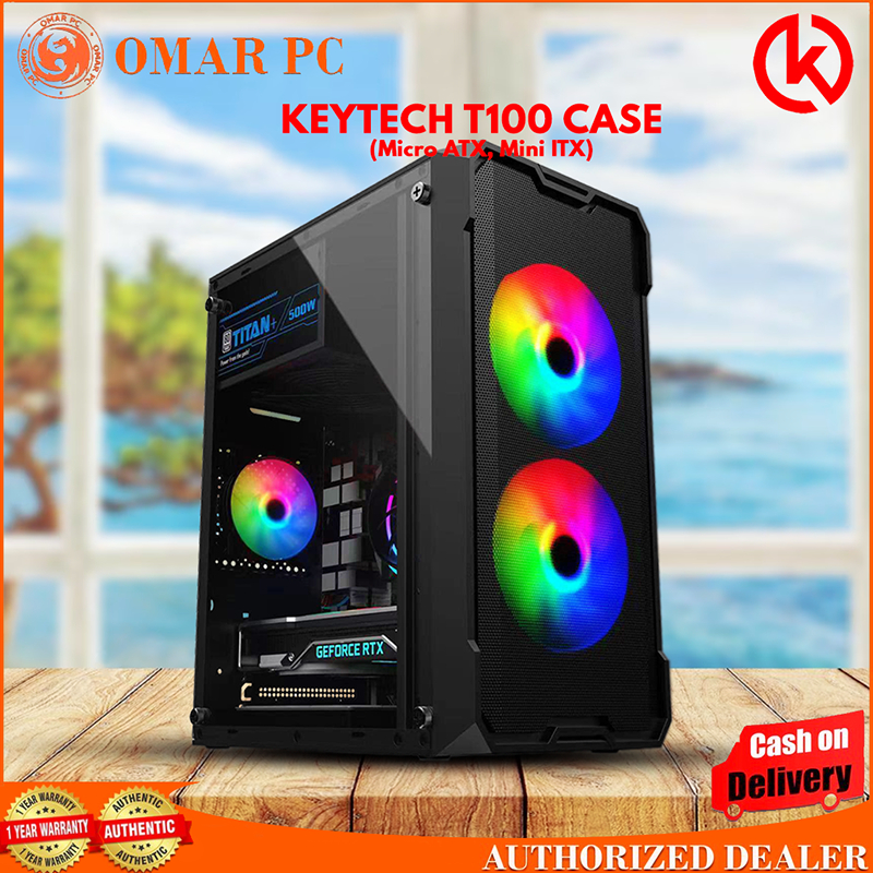 BRAND NEW KEYTECH T100 CASE (Micro ATX, Mini ITX) | Shopee Philippines
