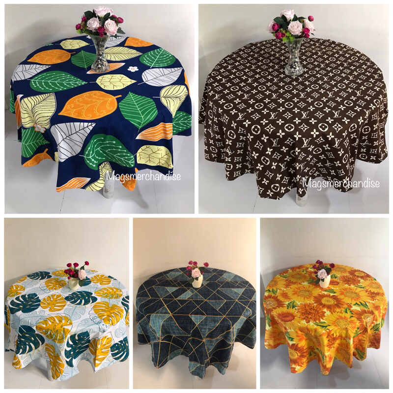 Table Cover - Printed design - Round 6&8 seater | Shopee Philippines
