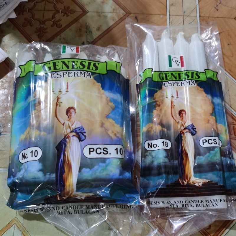 10pcs/pack and 4pcs/pack genesis's candle | Shopee Philippines