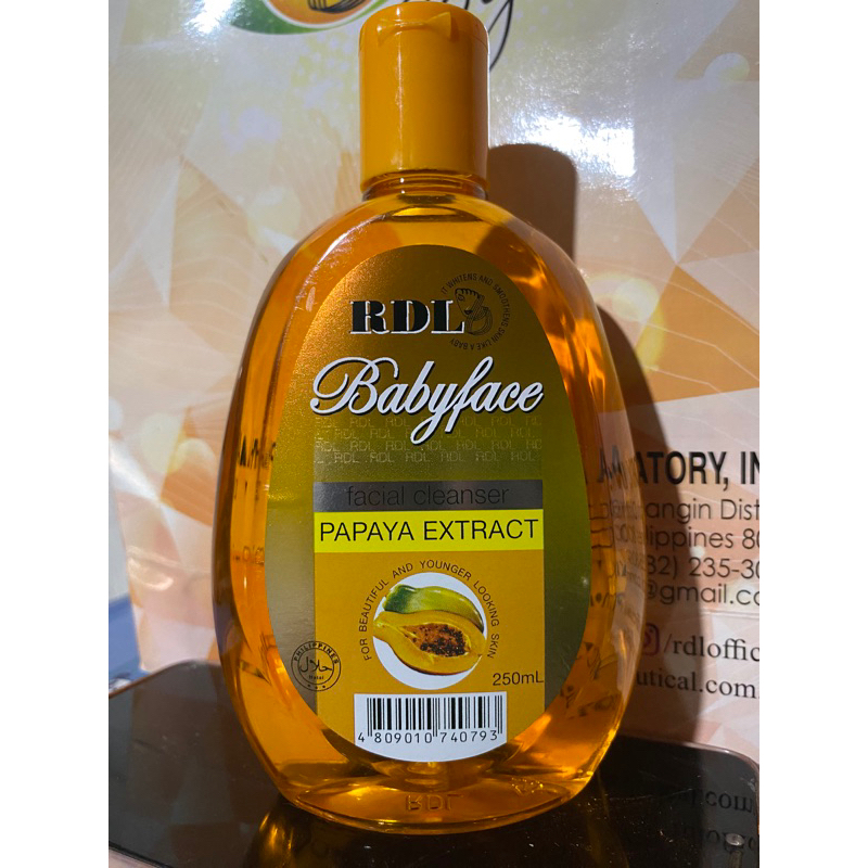 RDL BABYFACE FACIAL CLEANSER 75ml,150ML &250ml (Papaya,kalamansi ...