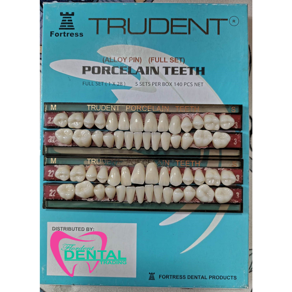 Trudent Porcelain Teeth SHADE 3 | Shopee Philippines