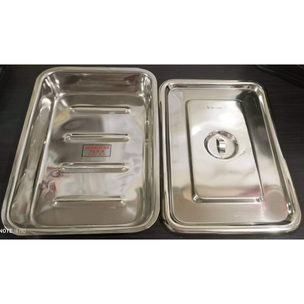 INSTRUMENT TRAY STAINLESS STEEL 12X8" | Shopee Philippines