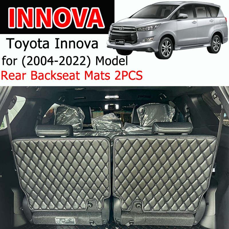 2004-2023 Toyota Innova 3RD Row Backrest Mats Cargo Liner Trunk Tray ...