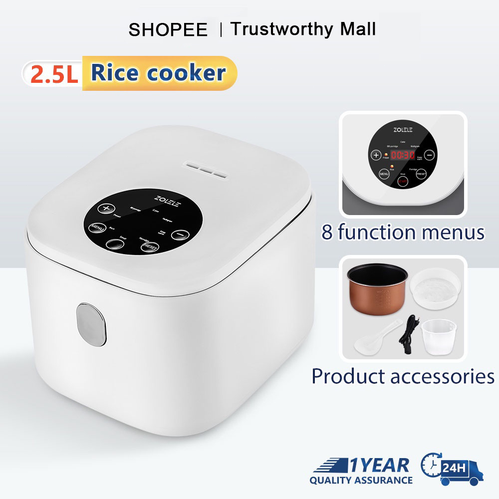 Smart rice cooker 2.5L & 5L LED 24 Hours Reservation Multi-function Non ...