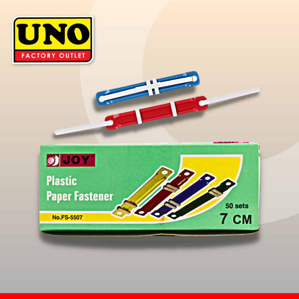 UNO PAPER FASTENER PLASTIC ASSORTED COLORS 50PCS | Shopee Philippines