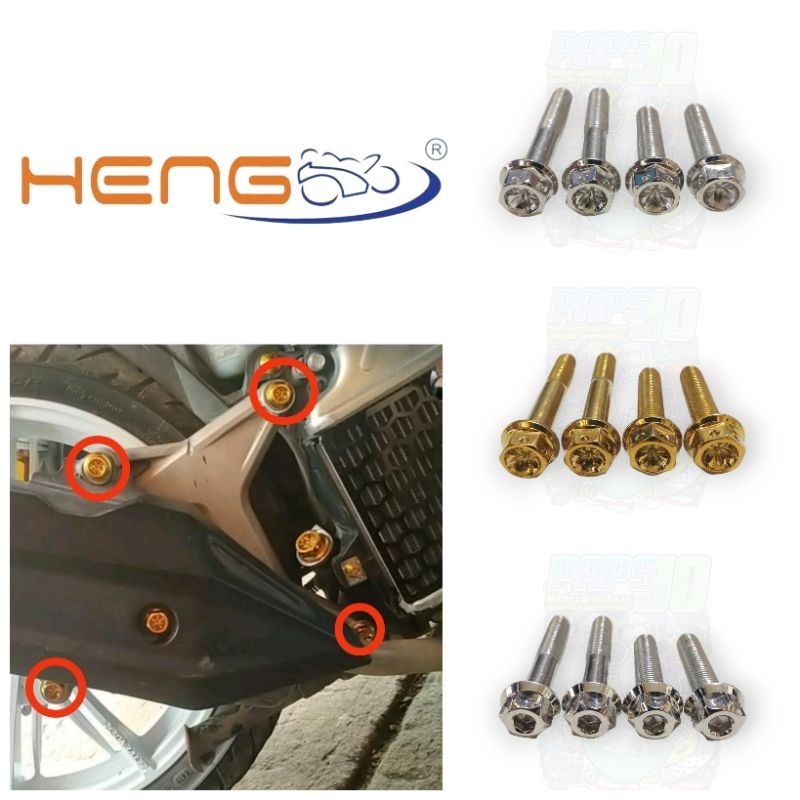 HENG PIPE BOLT SWING ARM BOLT HONDA CLICK125/150 (SOLD AS SET) | Shopee ...
