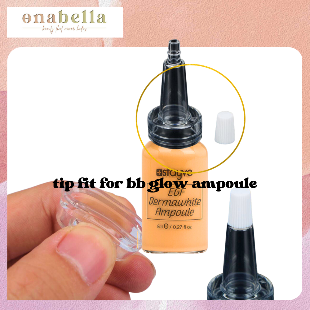 Bb Cream Glow Ampoule Serum Cap Transparent Silicone Straw Dropper Tip ...