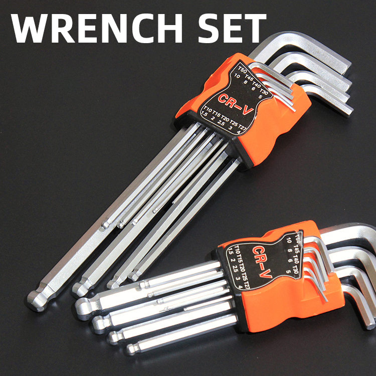 9 PCS Hex Key Wrench Set Tools Set / Hexagonal / Ball Head/Allen Key ...