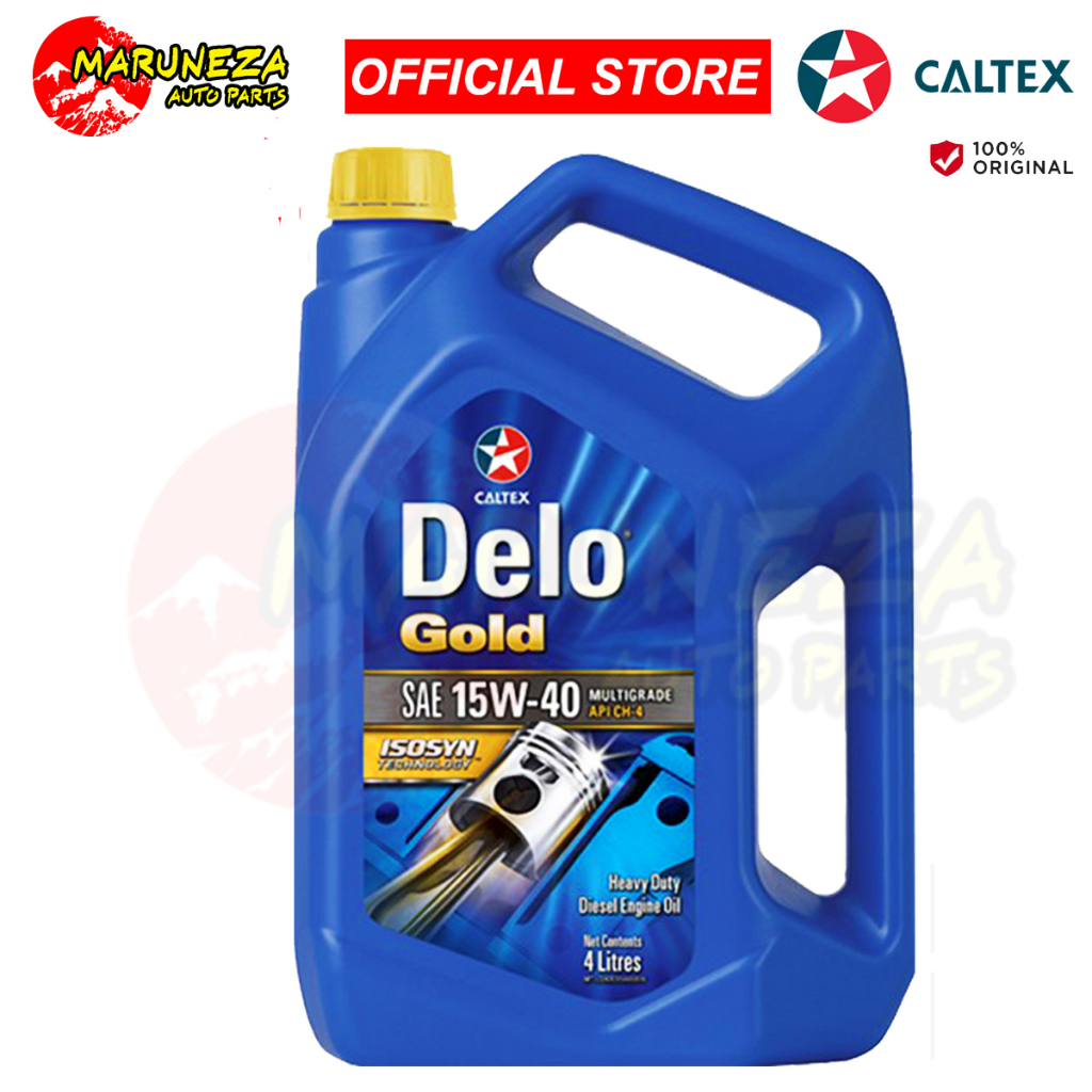 CALTEX Delo Gold 15W-40 Multigrade Gallon 4L | Shopee Philippines