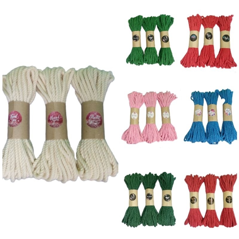 Macrame Colored Cotton Rope ( 3mm x 10 yards ) | Shopee Philippines
