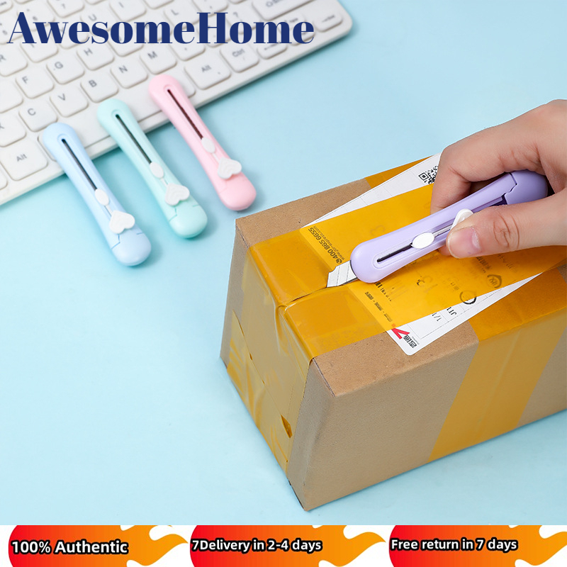 Cute Cartoon Knife Mini Paper Cutter Parcel Cutter Art Knife Stationary ...