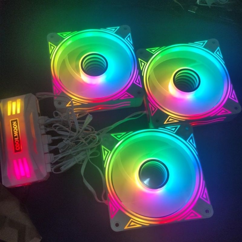 NEW COOLMOON FORWARD/REVERSE DM1 INFINITY COOLING FAN ARGB+PWM SOFTWARE ...