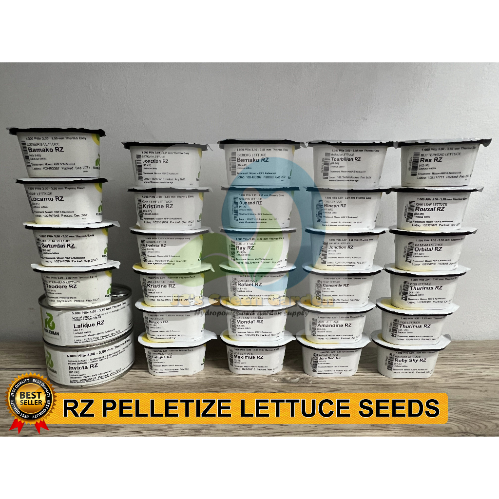 RIJK ZWAAN PELLETIZE LETTUCE SEEDS/REPACKED/LALIQUE/OLMETIE/INVICTA ...