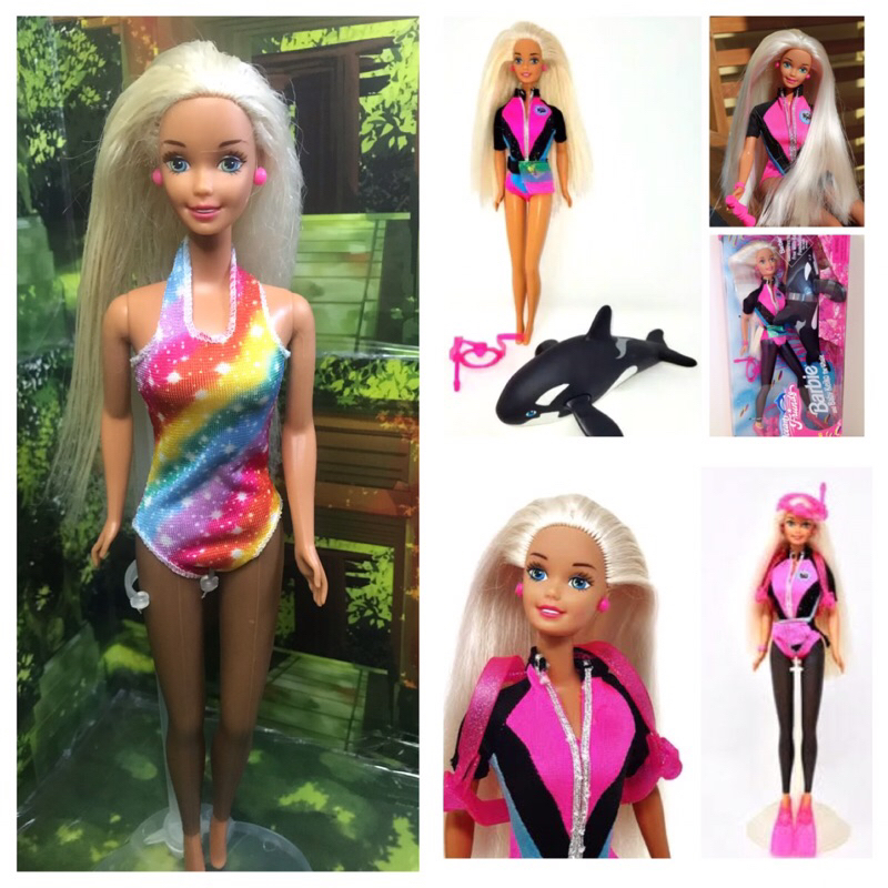 1996 vintage baby keiko the whale and ocean freinds barbie doll ...