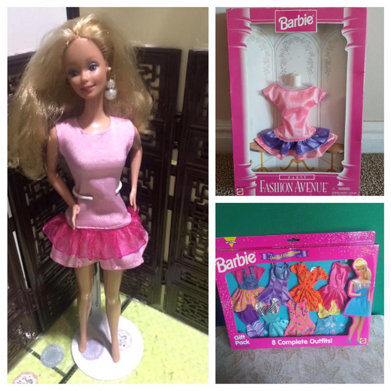 90’s Vintage barbie fashions gift set or 1996 fashion avenue party ...