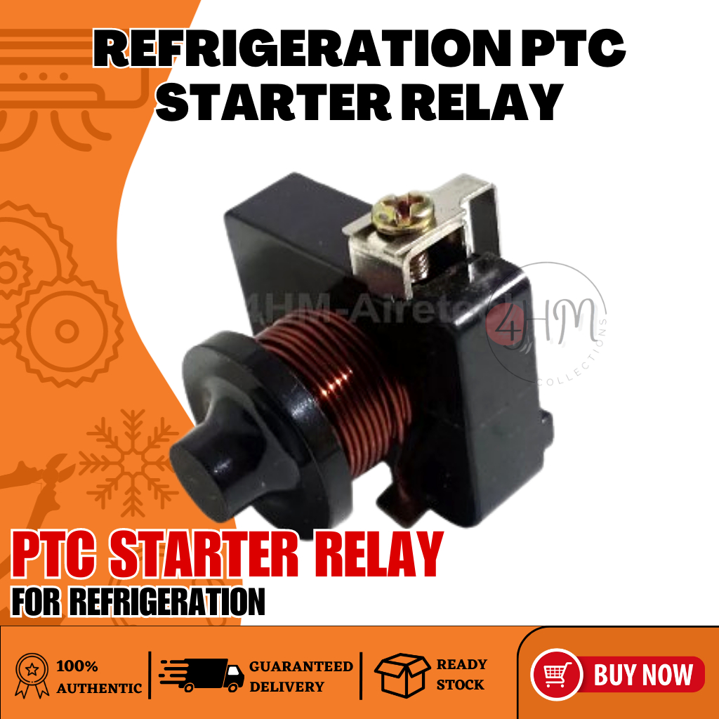 4HMC [ HIGH QUALITY ] Relay for Refrigerator/Refrigeration PTC Starter ...
