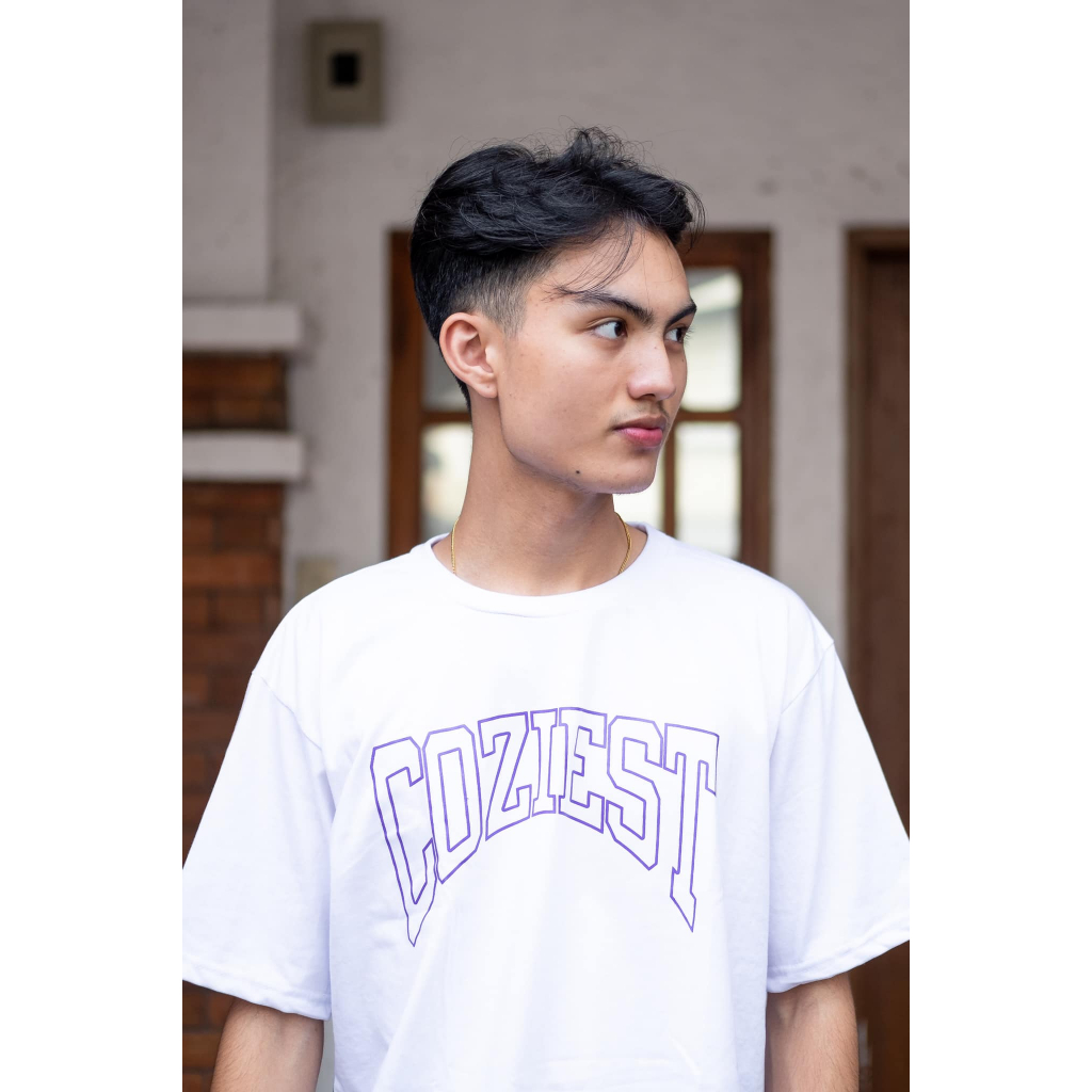 ALL LOCAL BRAND - Coziest "BASIC COLORWAY" Men T-Shirt (White-Violet ...