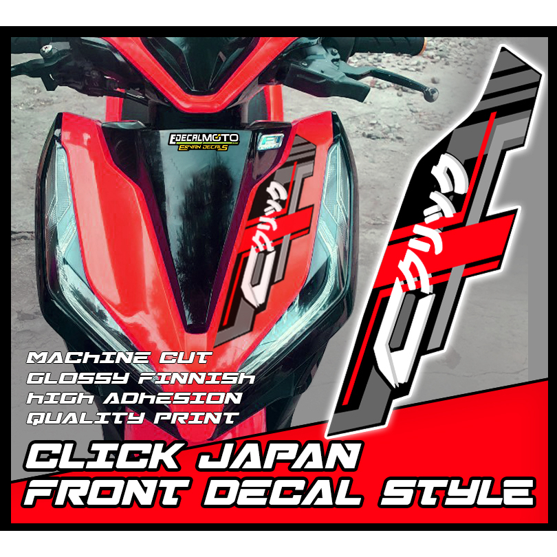 HONDA CLICK 125i / 150i V-FRONT JDM VINYL STICKER | Shopee Philippines