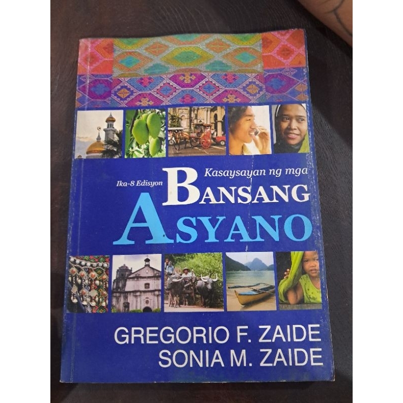 Kasaysayan ng mga Bansang Asyano Zaide ika 8 Edisyon onhand | Shopee ...