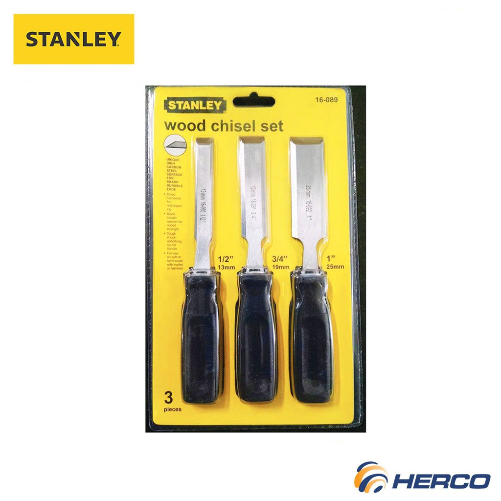 Stanley Wood Chisel Set 3pcs 16-089-23 | Shopee Philippines