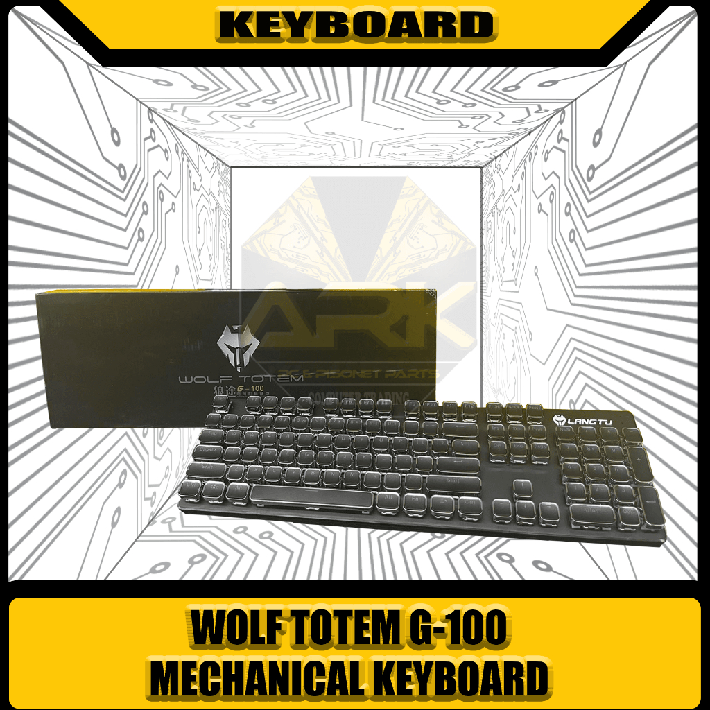Wolf Totem G-100 Mechanical Keyboard Black | Shopee Philippines