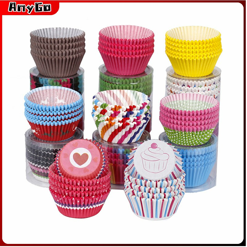 100pcs Cupcake Liner Muffin Cupcake Cake Baking Liner Wrapper Paper Cup ...