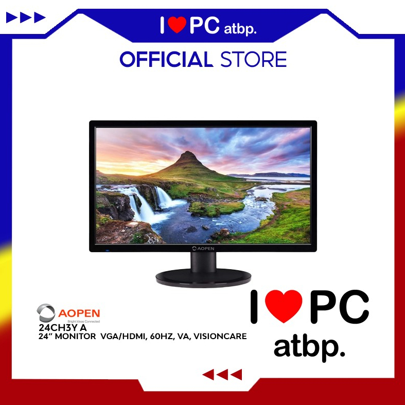 AOpen 24” FHD Monitor 24CH3Y(VGA/HDMI, 60Hz, VA, VisionCare) | Shopee Philippines