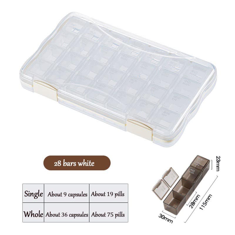 TOPSHOP 7 Days Pill Case Container Organizer Medicine Week Box Large ...