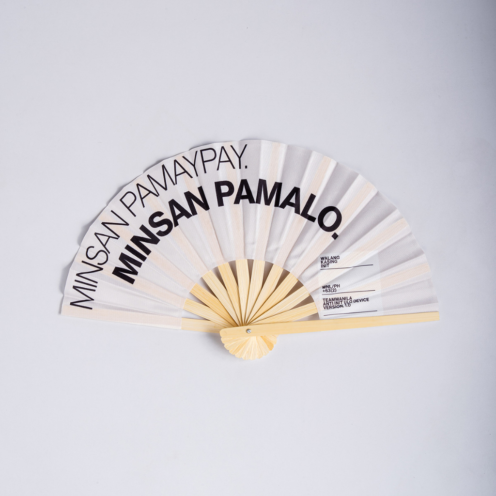 TEAM MANILA WEAPON BAMBOO FAN WHITE | Shopee Philippines