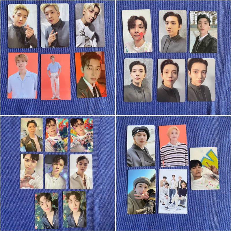 Seventeen photocards set album trading pc - Scoups, Jeonghan, Joshua, Hoshi, Wonwoo, Woozi ...