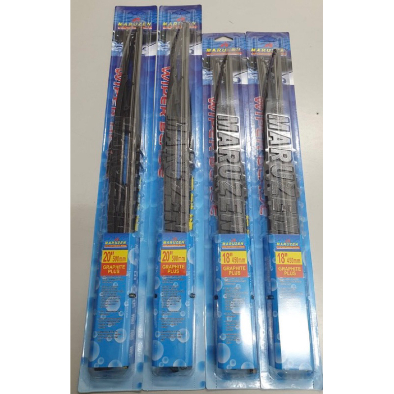 WIPER BLADE (PER SET - 2 PCS) GRAPHITE HOOK TYPE / BAYONET TYPE / PIN ...