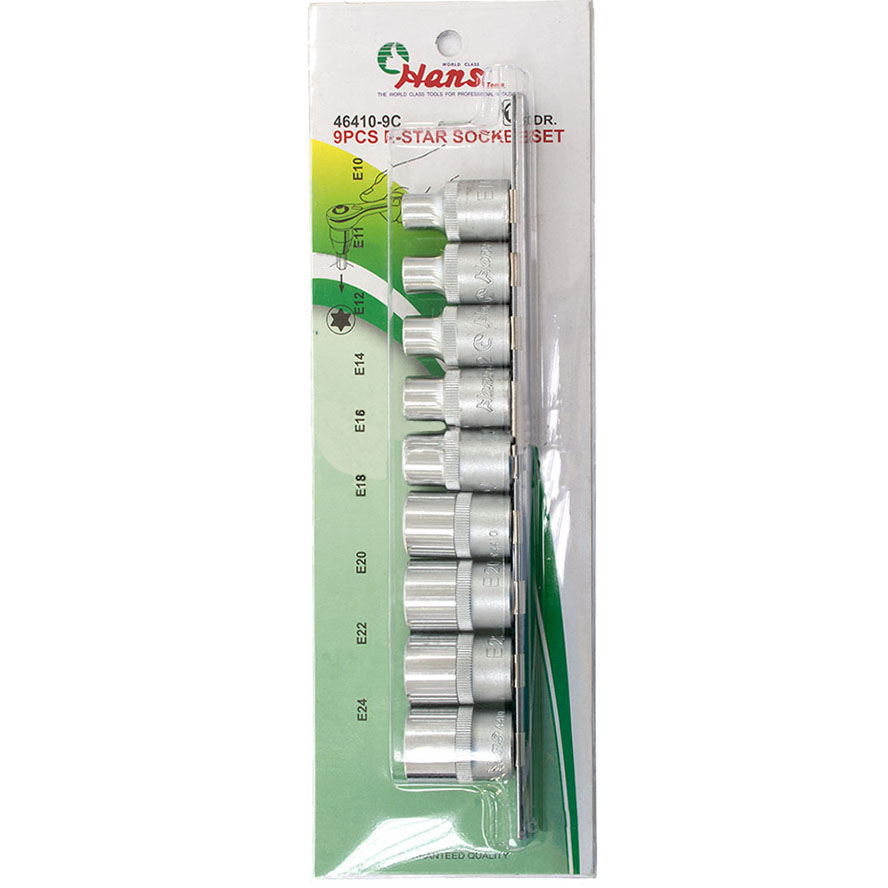 Hans Tools USA 46410-9C 1/2" Drive 9pcs E-Star Socket Set | Shopee ...