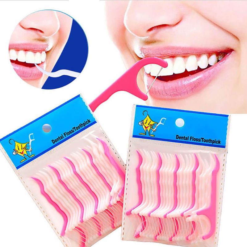 25pcs Dental Floss stick tooth clean | Shopee Philippines