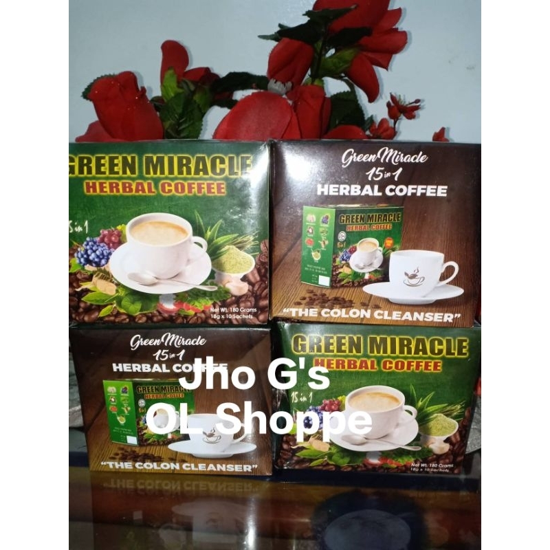 Green Miracle (15 in 1) Herbal Coffee) | Shopee Philippines