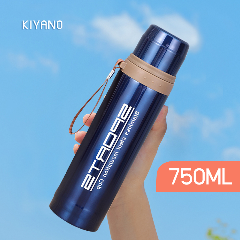 Stainless steel thermos flask outdoor sports travel portable large ...
