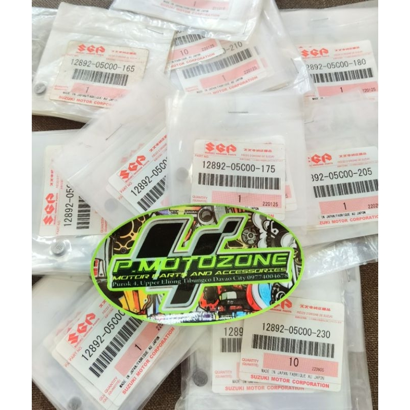 Scem valve/ Shim Raider150 210mm and 125mm, Suzuki Genuine Parts ...