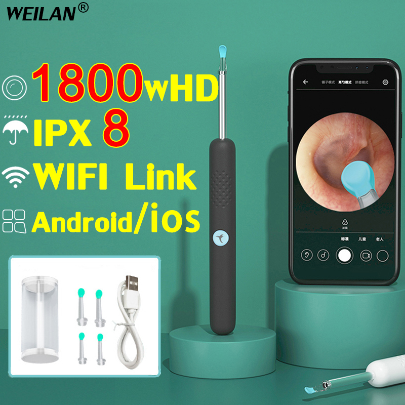 3In1Smart Visual Ear Cleaner Endoscope Earpick Tool 500W High ...