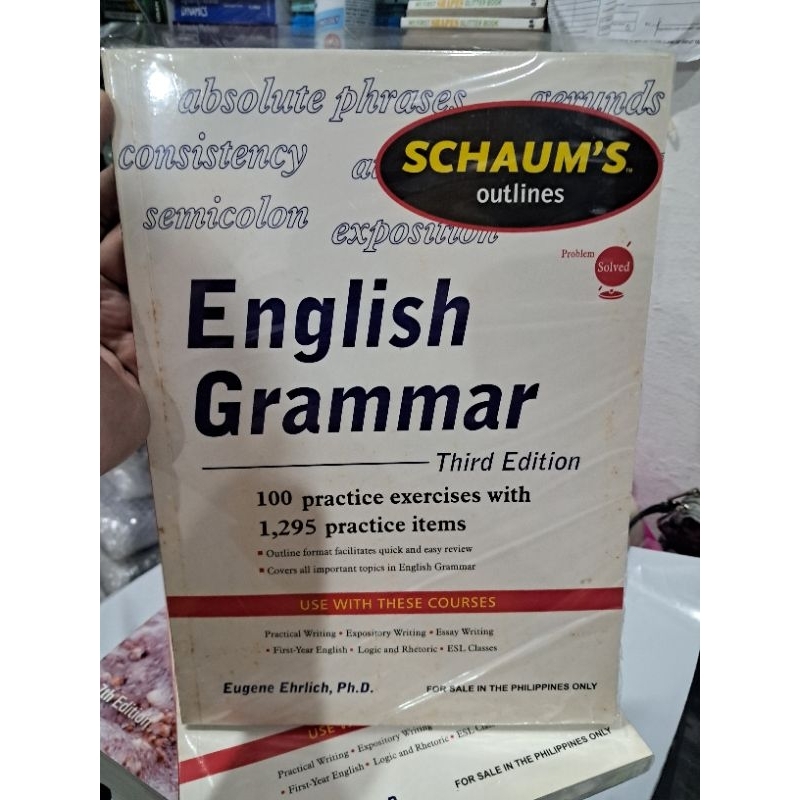 English Grammar 3rd Edition Schaums Outline Original Onhand | Shopee ...