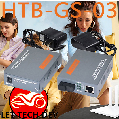 HTB-GS-03 A/B 1000Mbps Gigabit Fiber Optical Media Converter Single ...