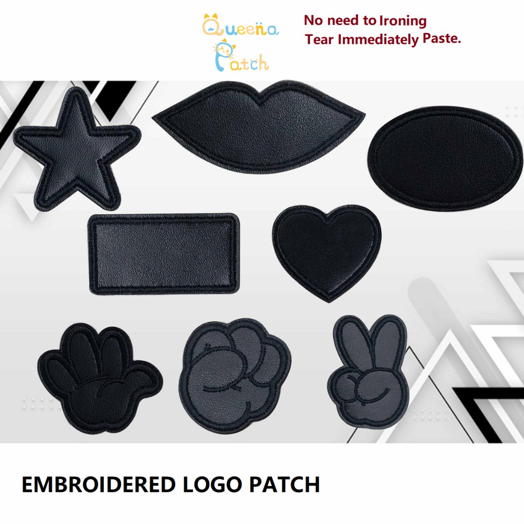 Queena Patch Ship Logo Patch Heart Star Embroidery Patch Bag Clothes ...