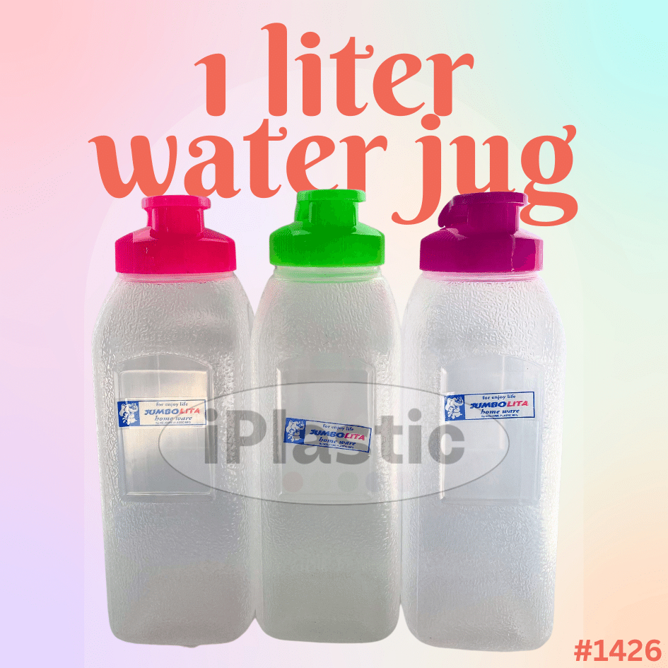 iPlastic. Water pitcher 1 liter plastic 24cm height tumbler pitchel non ...