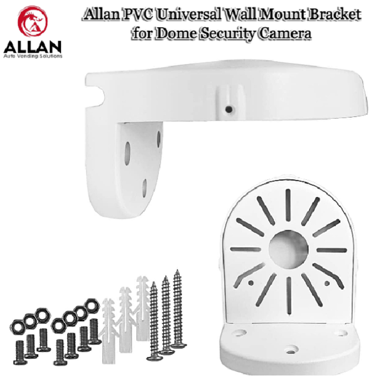 Allan PVC Universal Wall Mount Bracket for Dome Security Camera, Deep ...