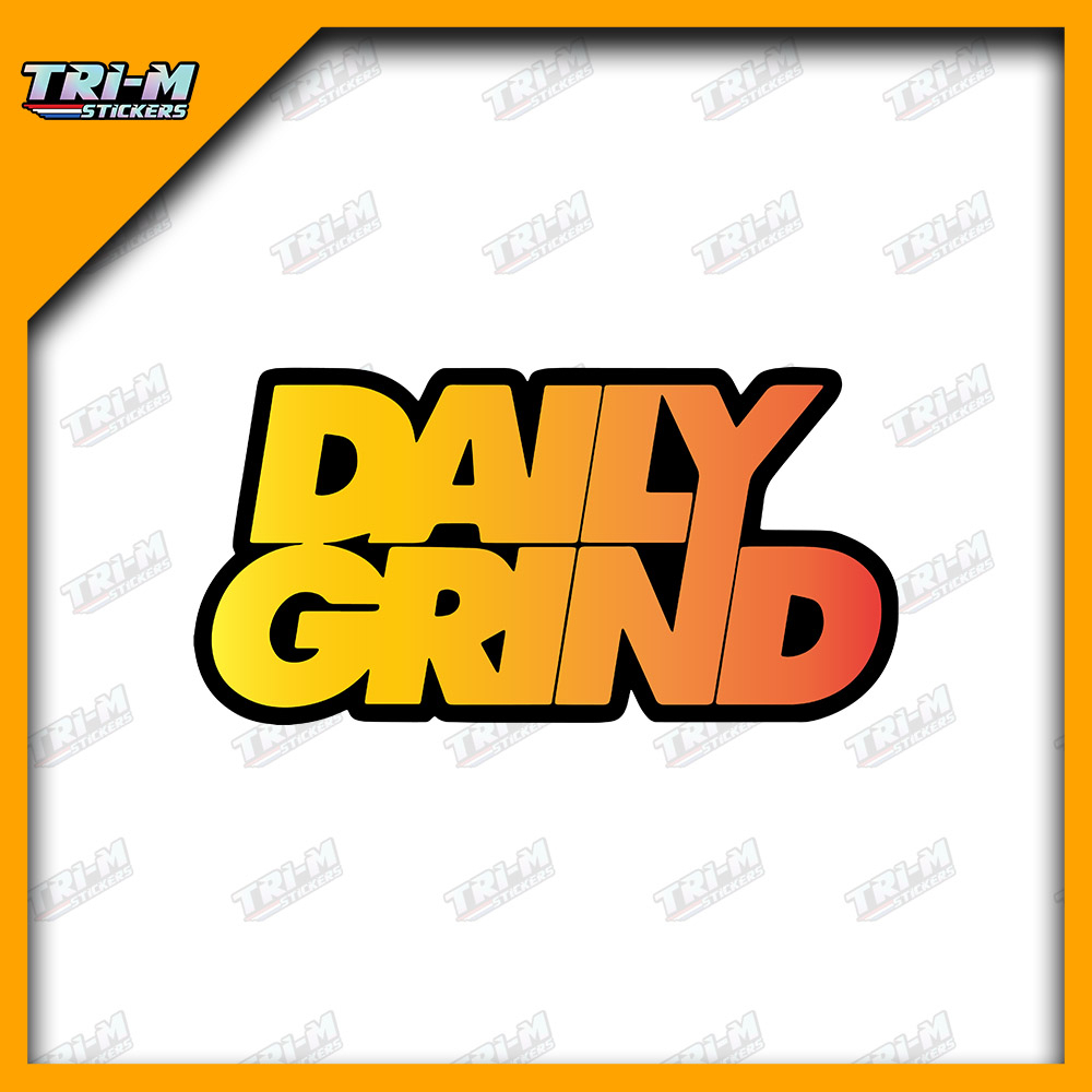 Daily Grind Sticker Motorcycle Design Sticker Tumbler Sticker Car ...