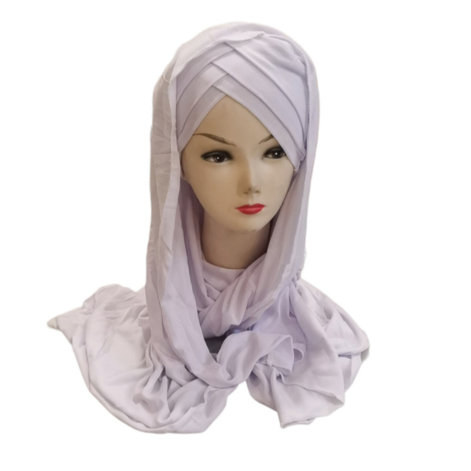 muslim inner scarf hijab Secure the back of the head with a rope then ...