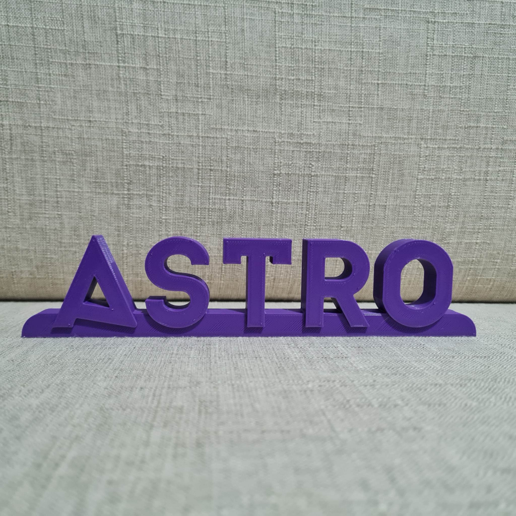 3D Printed Kpop Logo Decor (Astro Name) | Shopee Philippines