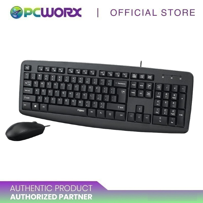 Rapoo X120 Pro/NX1600 Wired Keyboard And Mouse | Shopee Philippines