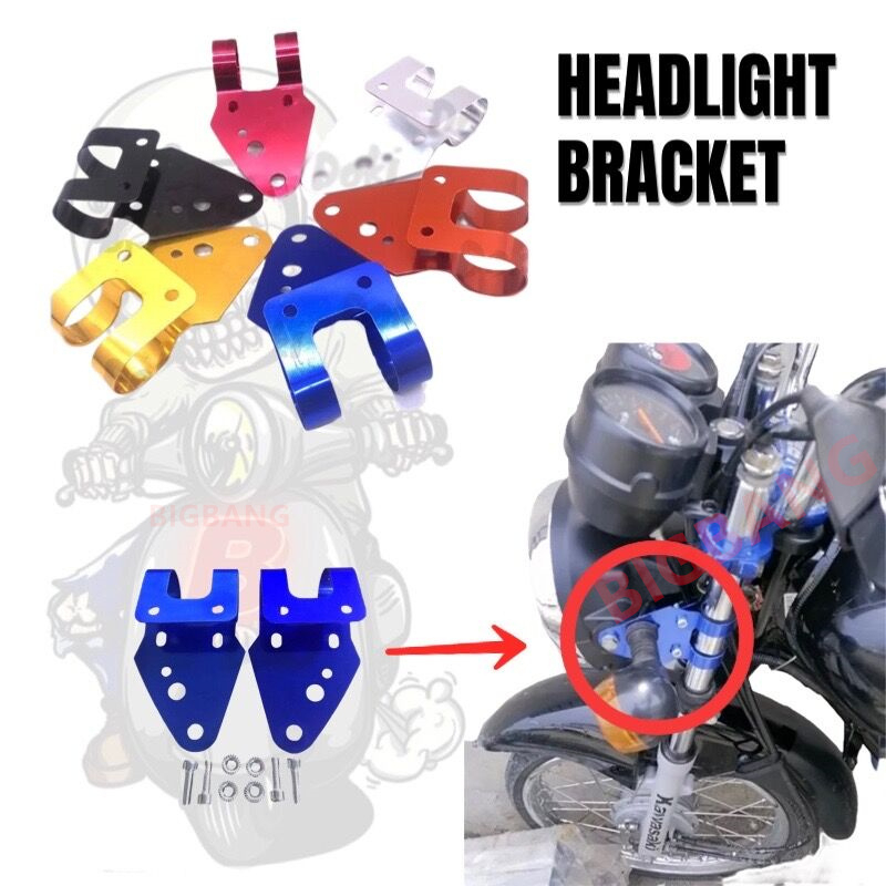 BIGBANG Motorcycle Headlight Bracket Headlight Clamp Universal | Shopee ...