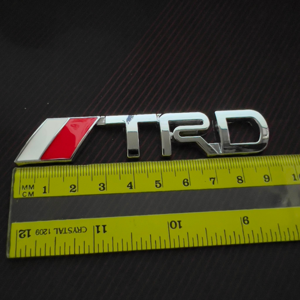 9cm 3D TRD Emblem Chrome Metal Car Sticker for Toyota Racing Auto Logo ...