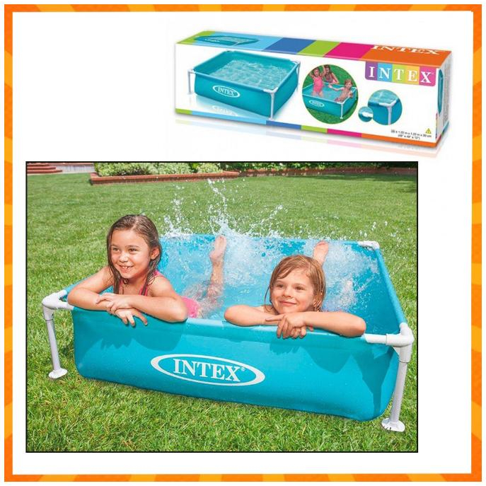 INTEX® 57173 Mini Frame Swimming Pool Set for Baby 48" x 48 " x 12 ...