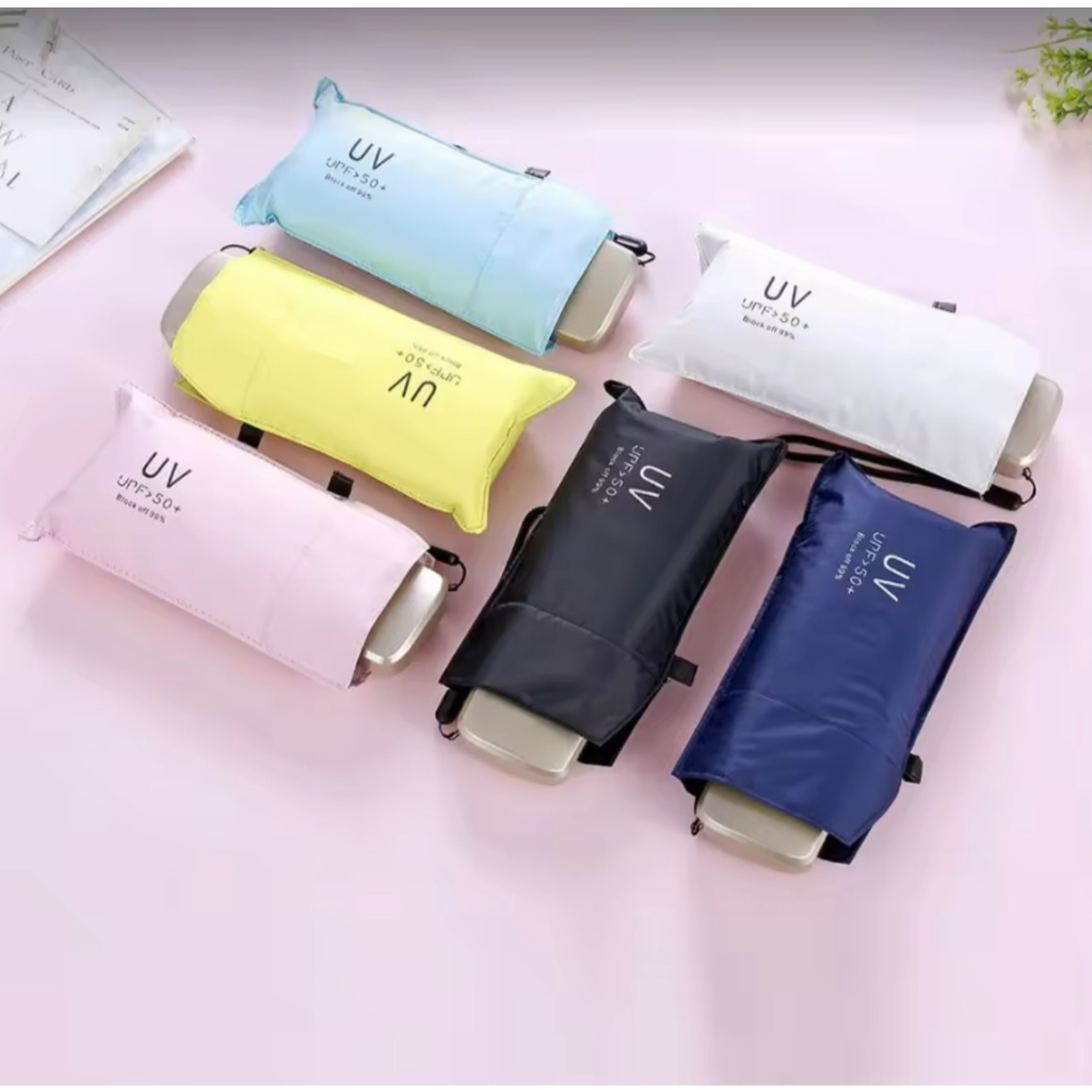 Portable Mini Pocket Umbrella Sun Umbrella Sunscreen Sunny and Rain ...